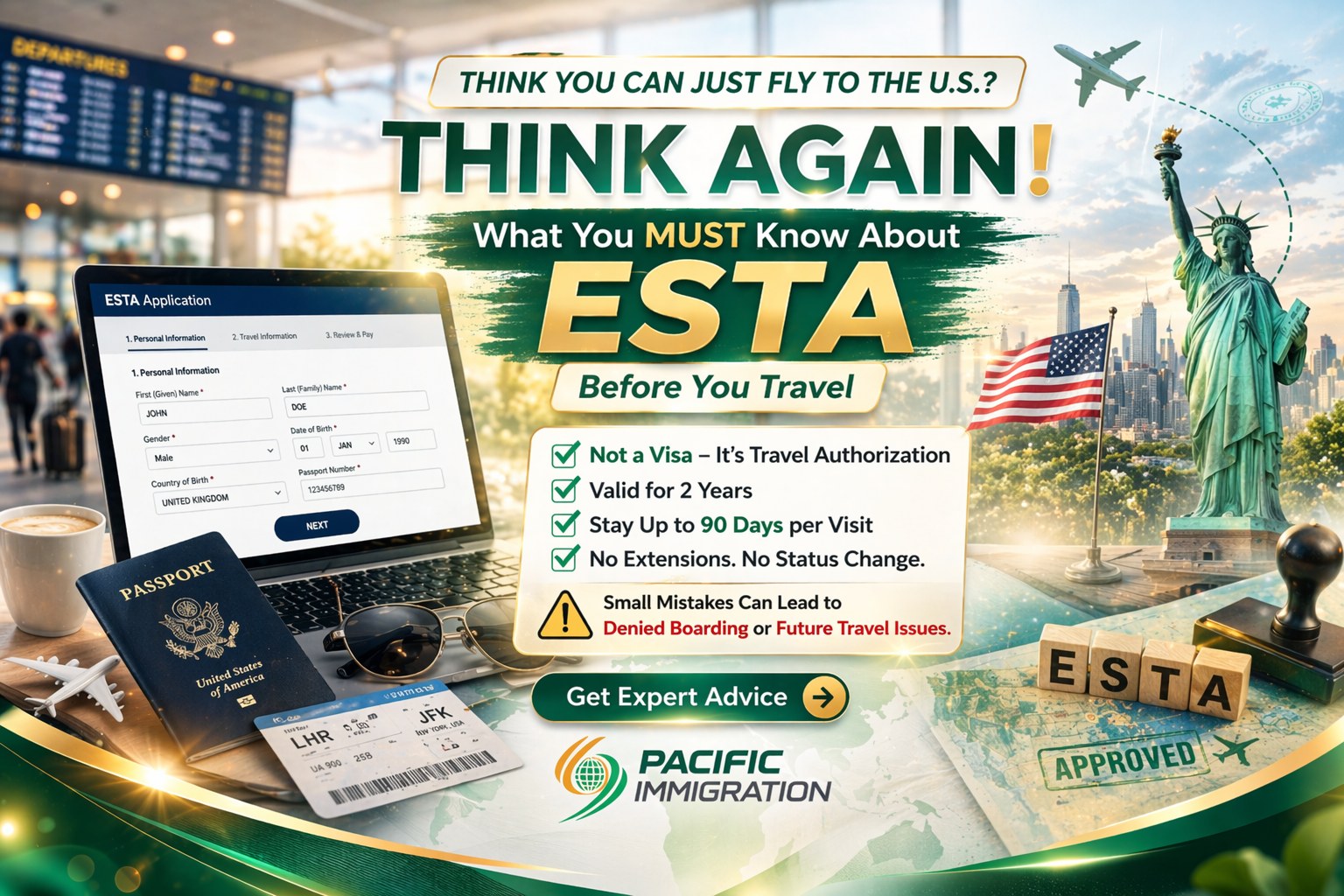 ESTA Approved? Here’s What Travelers Often Get Wrong » Pacific Immigration